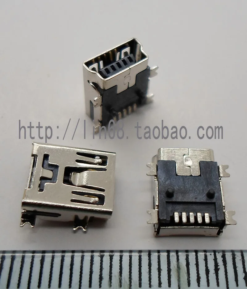 Miniusb Mini Usb Socket Plug Smd Female Interface Connector 5pin In