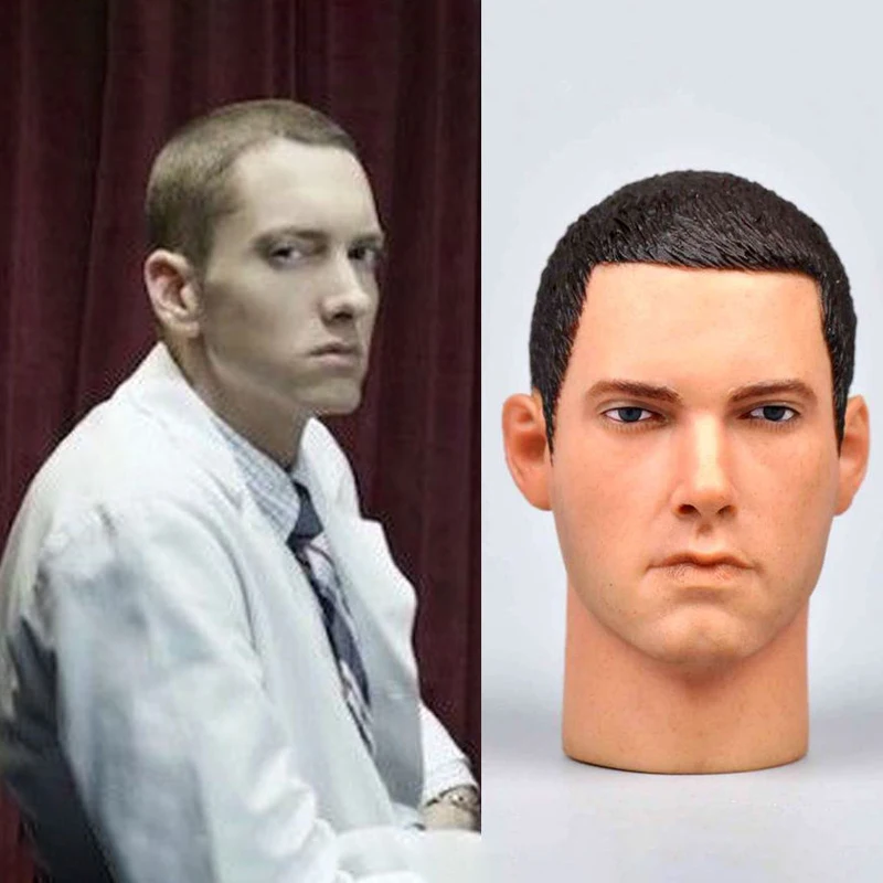 Headplay 1/6 Scale accessories Male Head Sculpt C-0033 Eminem Carving ...