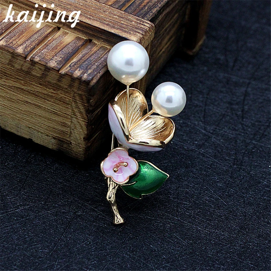 Jantenth Newest Design Lovely Flower Brooch With Freshwater Pearl ...