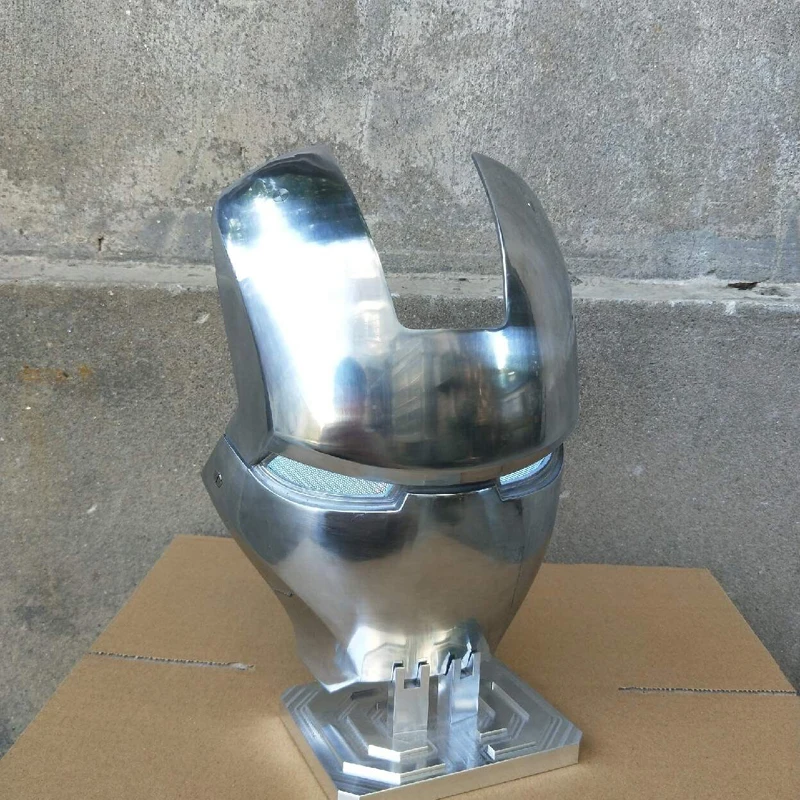 Iron Man MK2 Alloy Mask 1/1 Face A Platform Collectibles Aluminum alloy ...