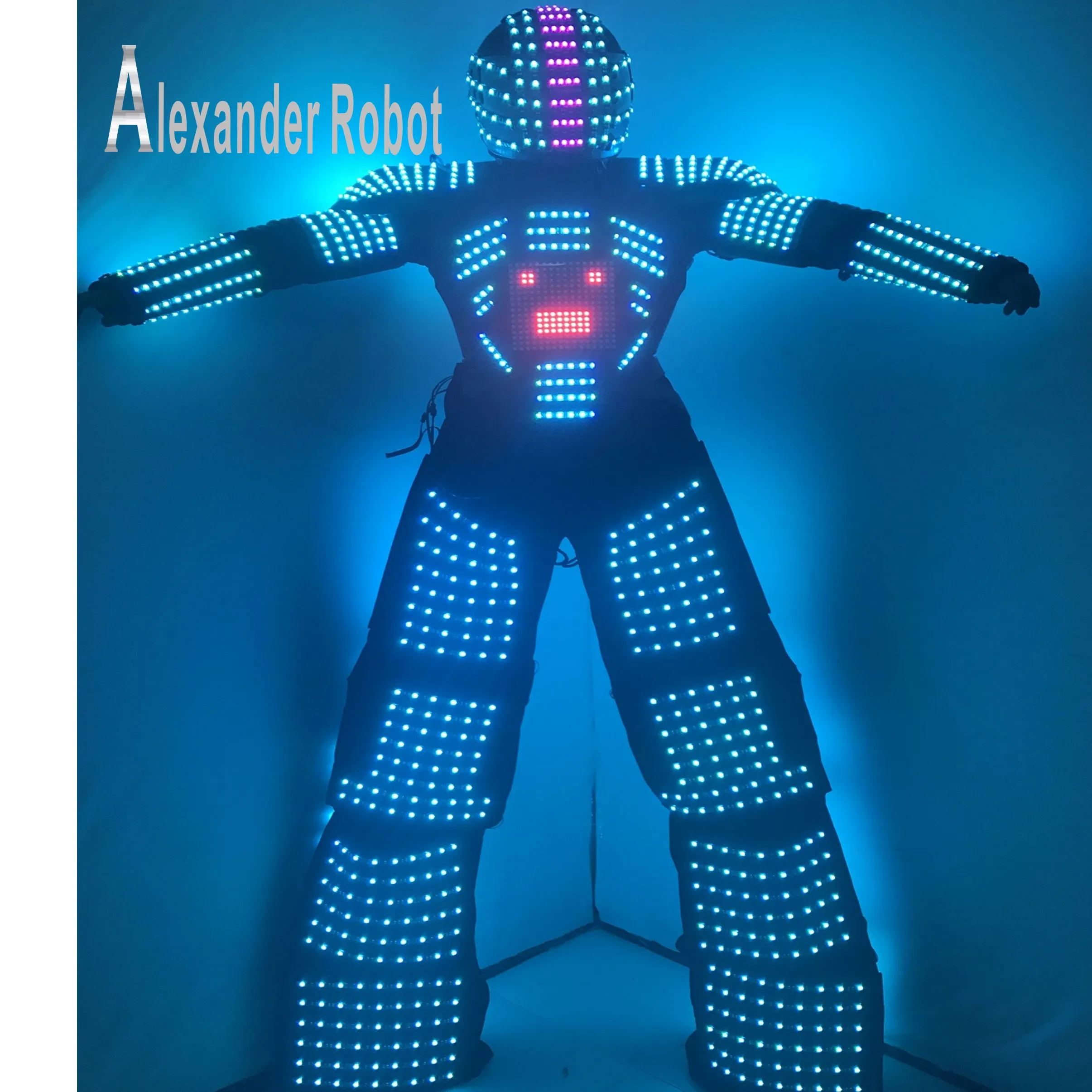 LED Robot Costume led Lights Costumes LED Clothing Light Suits The led-robot-costume-led-lights-costumes-led-clothing-light-suits-the