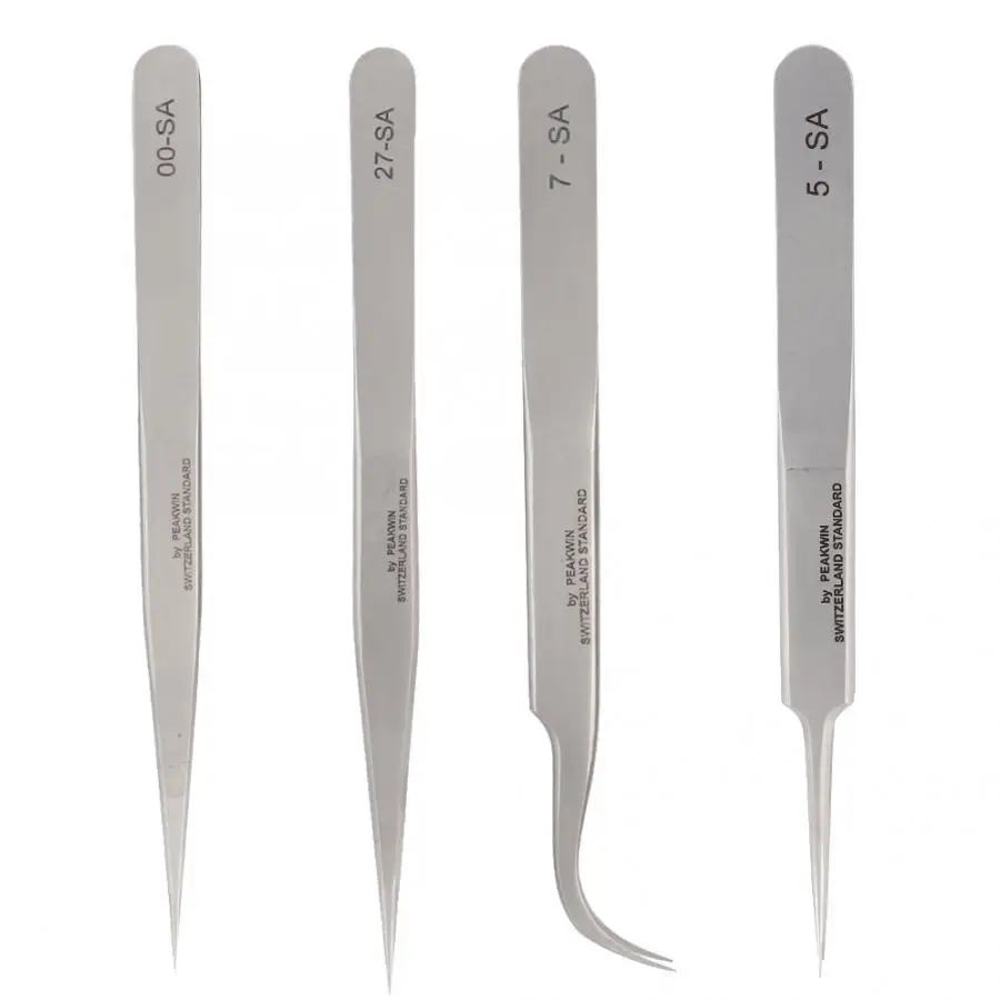 Stainless-Steel-Antimagnetic-Acid-proof-Tweezers-High-Hardness-Watch ...