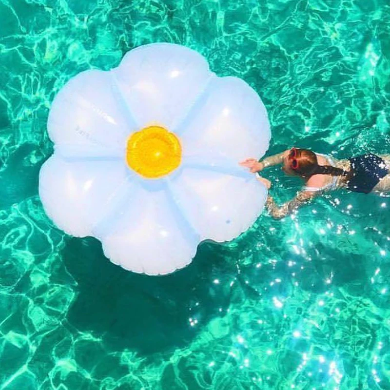 160cm-Giant-Glitter-Daisy-Luxe-Lie-On-Float-Floral-Newest-Swimming-Ring ...