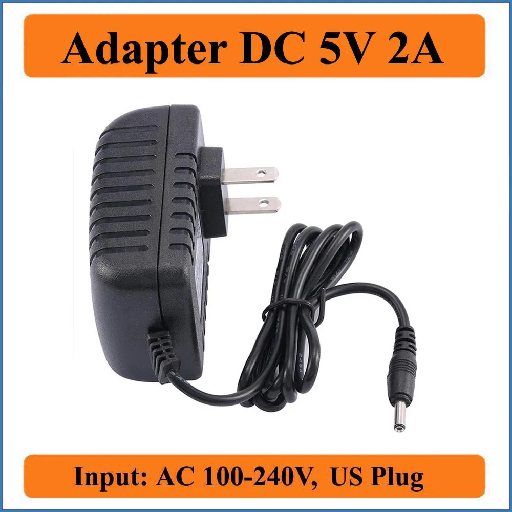 5V 2A US Plug AC DC Adapter AC100V 240V Converter Adapter to DC5V ...