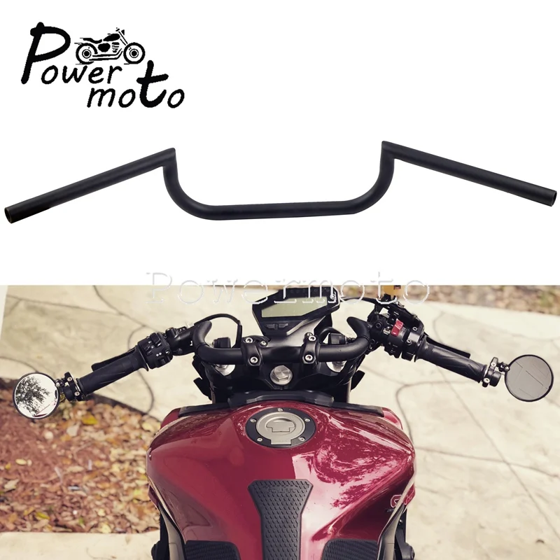 1-7-8-Clubman-Handle-Bars-Drag-Bar-Cafe-Racer-22mm-25mm-Handlebar-for ...