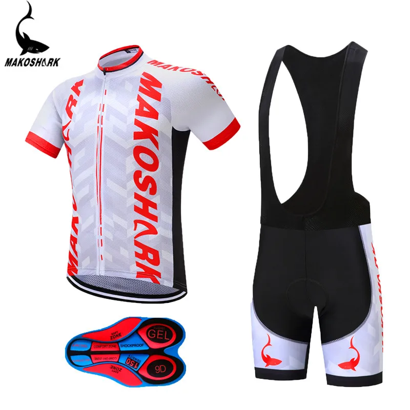 MAKOSHARK Summer Breathable Cycling Clothing Short Sleeve Road Bike ...