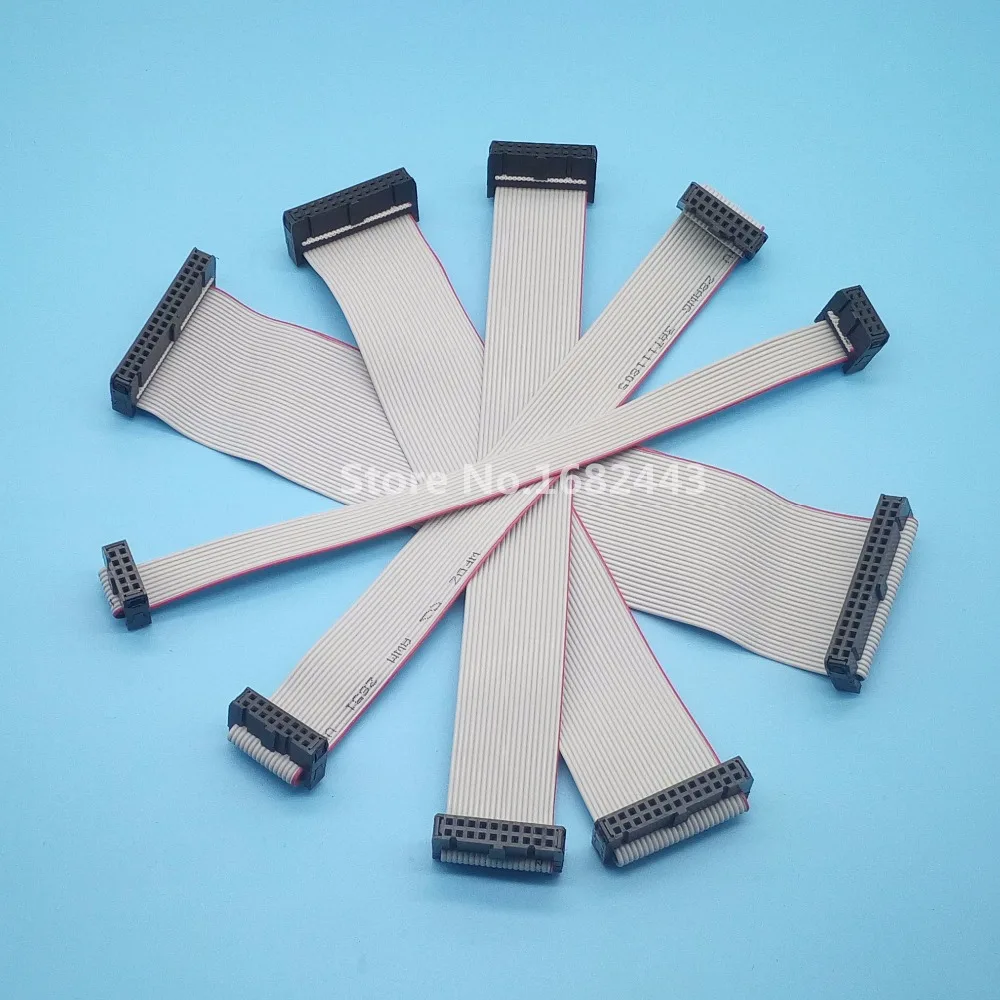 5pcs Fc-10p 14p 16p 20p 26p 34p 40p Gray Flat Ribbon Data Cable For Led ...