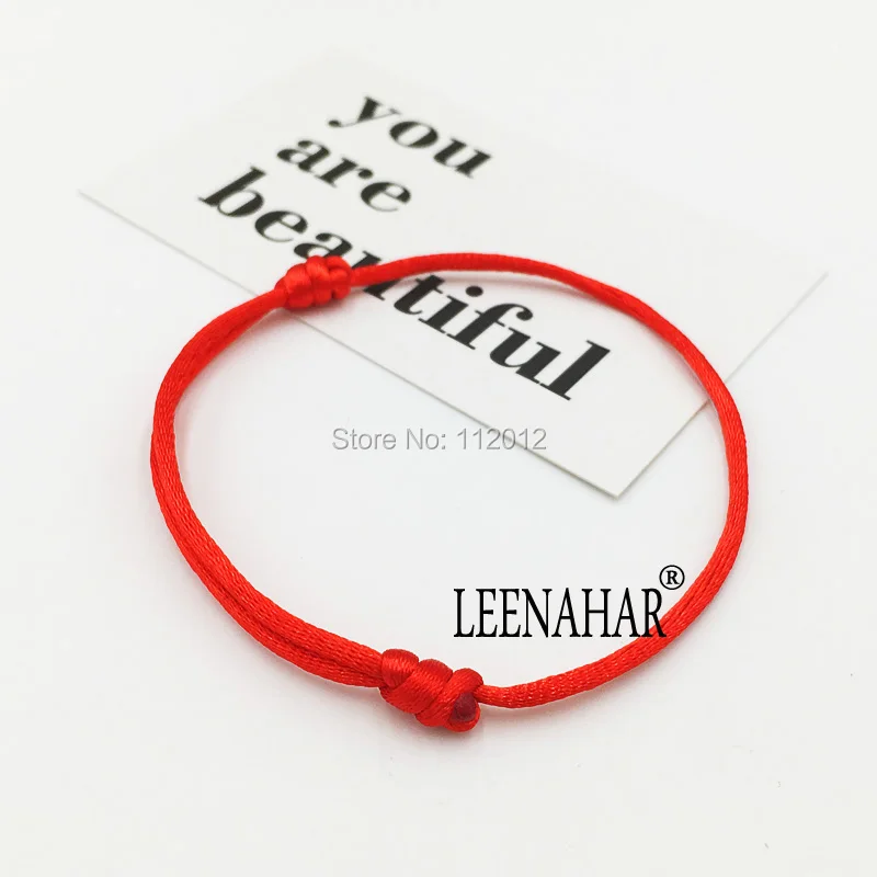 LEENAHAR 10pcs Classic handmade lucky string Bracelet Kabbalah Red ...