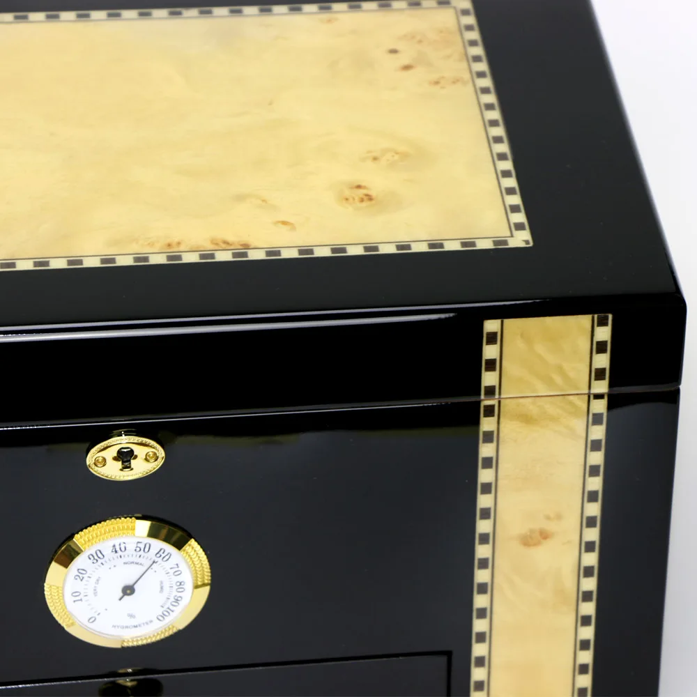 100ct Cigar humidor box with drawer Luxury Handicraft Wooden Boxes ...