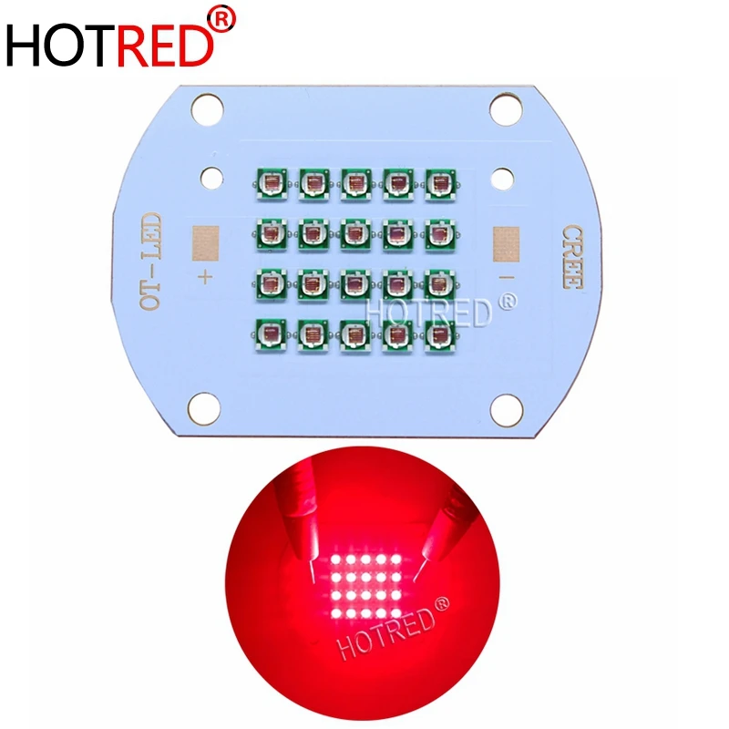 50 W 60 W ชิป LED 660nm ลึกสีแดง LED Grow Light 660 nm COB ไดโอด ...