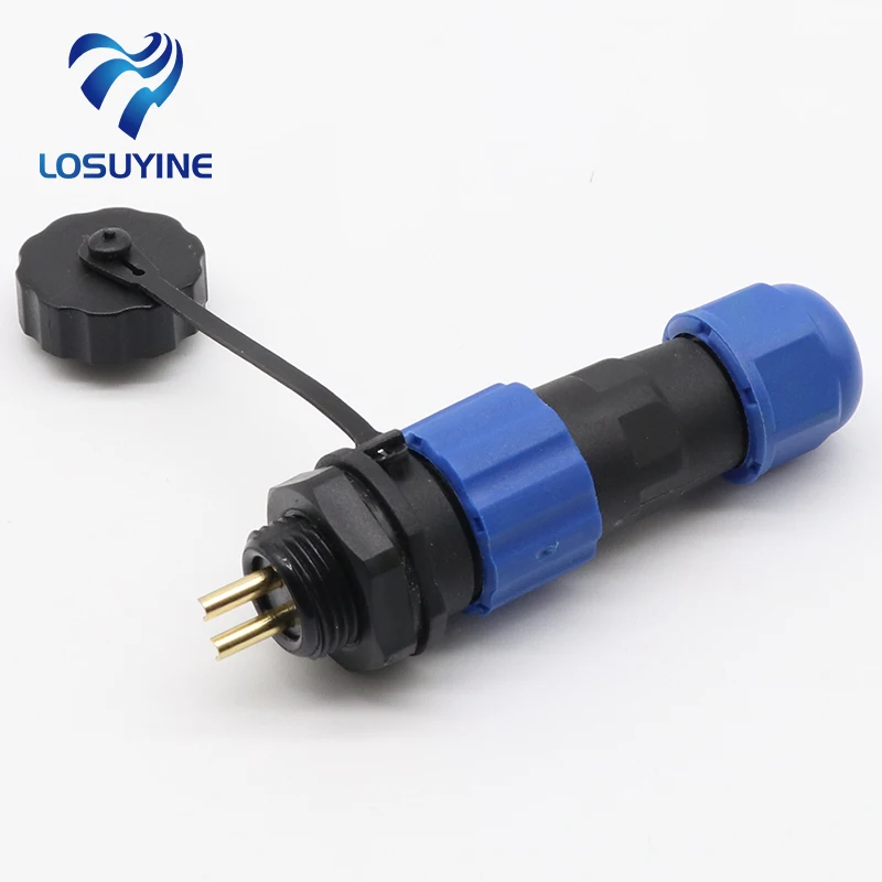 13mm Sd13 2 Pin Waterproof Connector, Power Wire Connectors, Cable ...