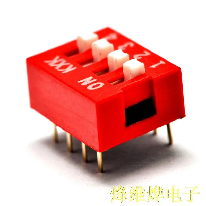 Free shipping |4P dial switch flat dial switch 4 position toggle switch ...