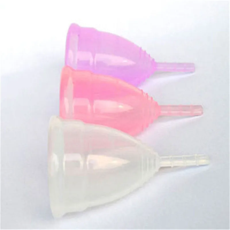 3 Colors Reusable Medical Silicone Soft Menstrual Period Cup Size Small