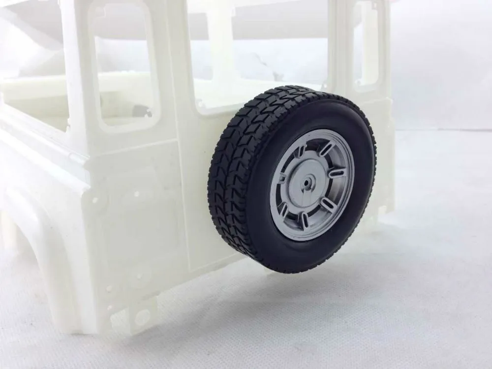 Rear Spare Plastic Wheels/Tires 1pcs For RC4 Rover Land 1/10 Scale ...