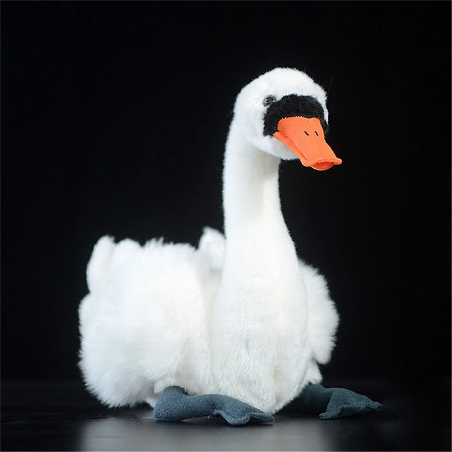 White Swan Plush Toys For Children Stuffed Animal Peluche Swan Gifts ...