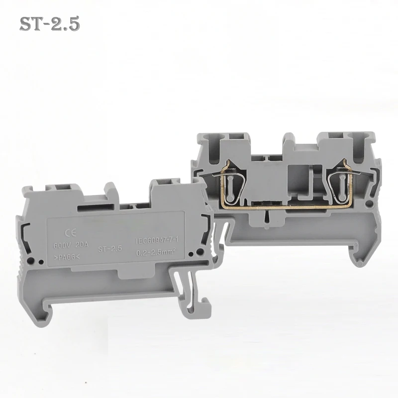 ST 2.5 Wire Terminal Block DIN Rail Terminal Block 2.5mm square ...