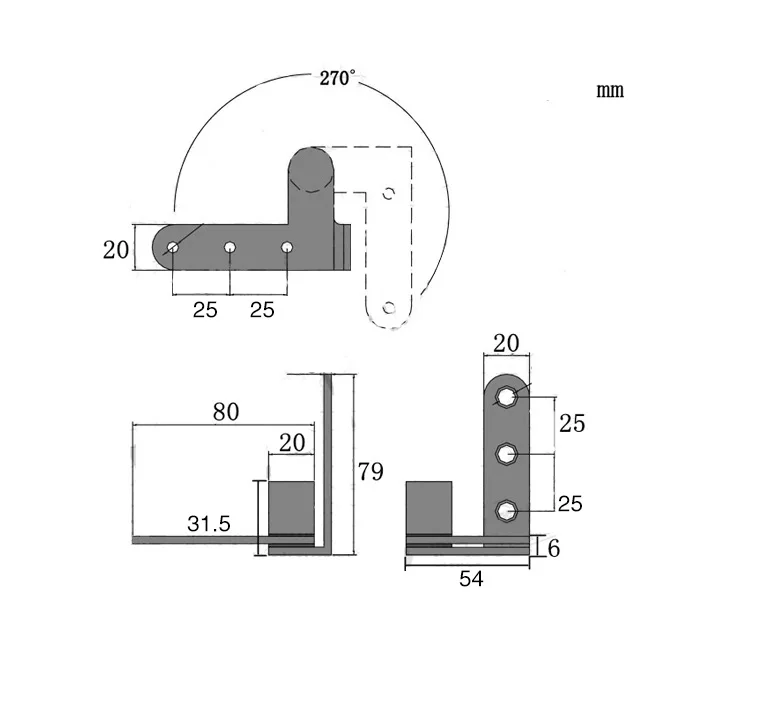best Stainless steel Inset Door Pivot Hinge Hinges Bracket - buy at the ...