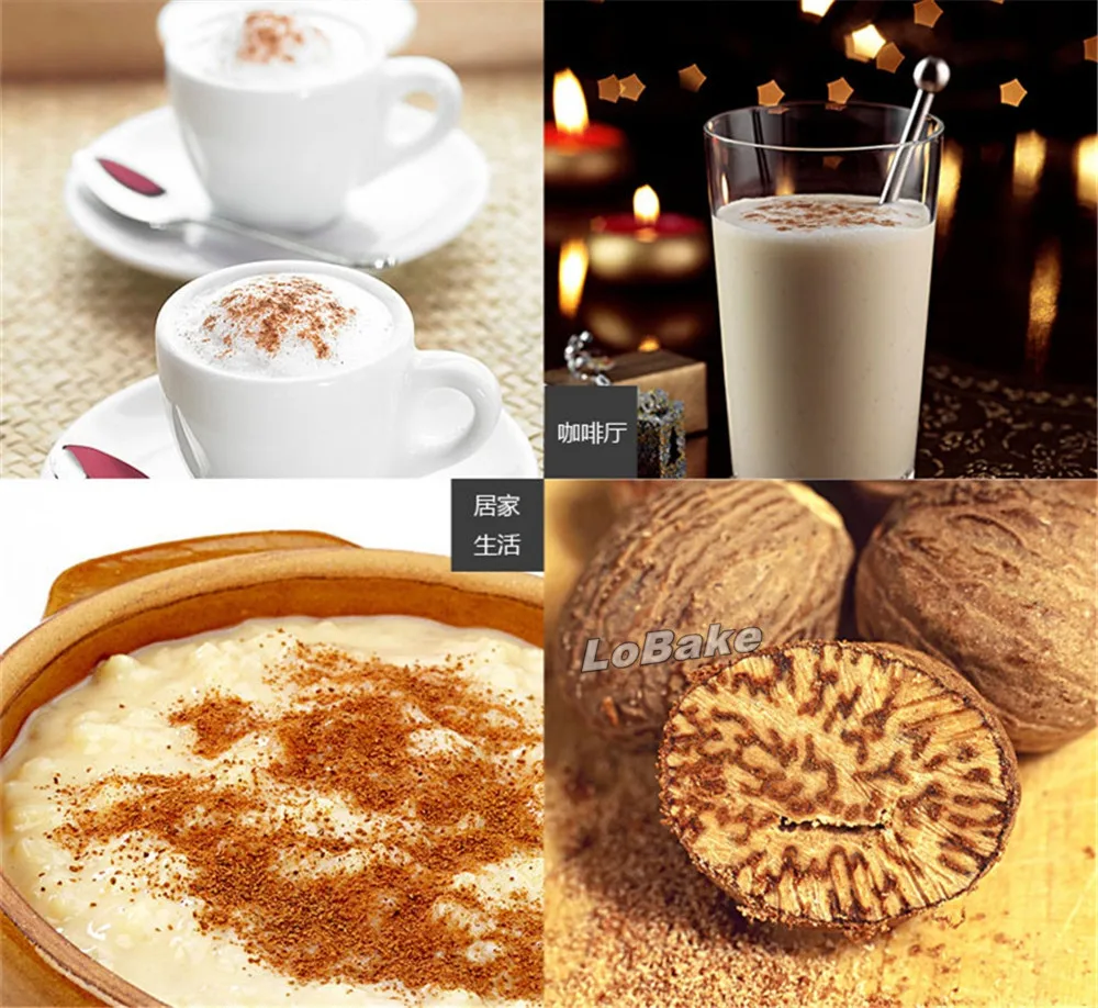 Moulin à café électrique,Moulin à noix de muscade rond en acier ...