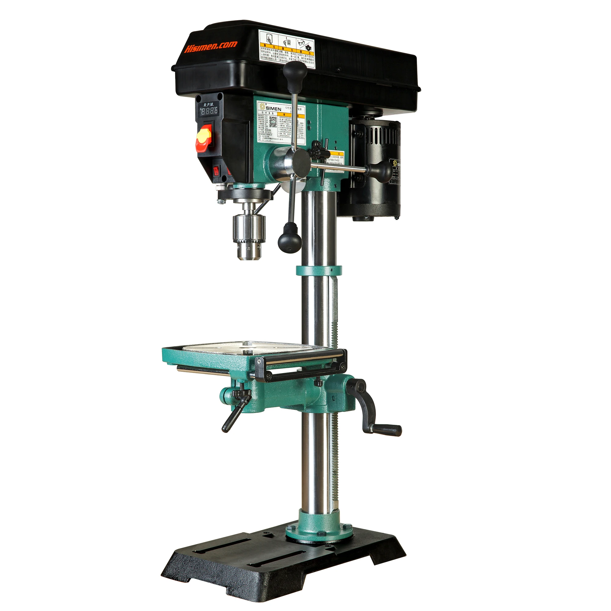 12 inch stepless speed bench drill with laser / digital SD3000 drilling ...