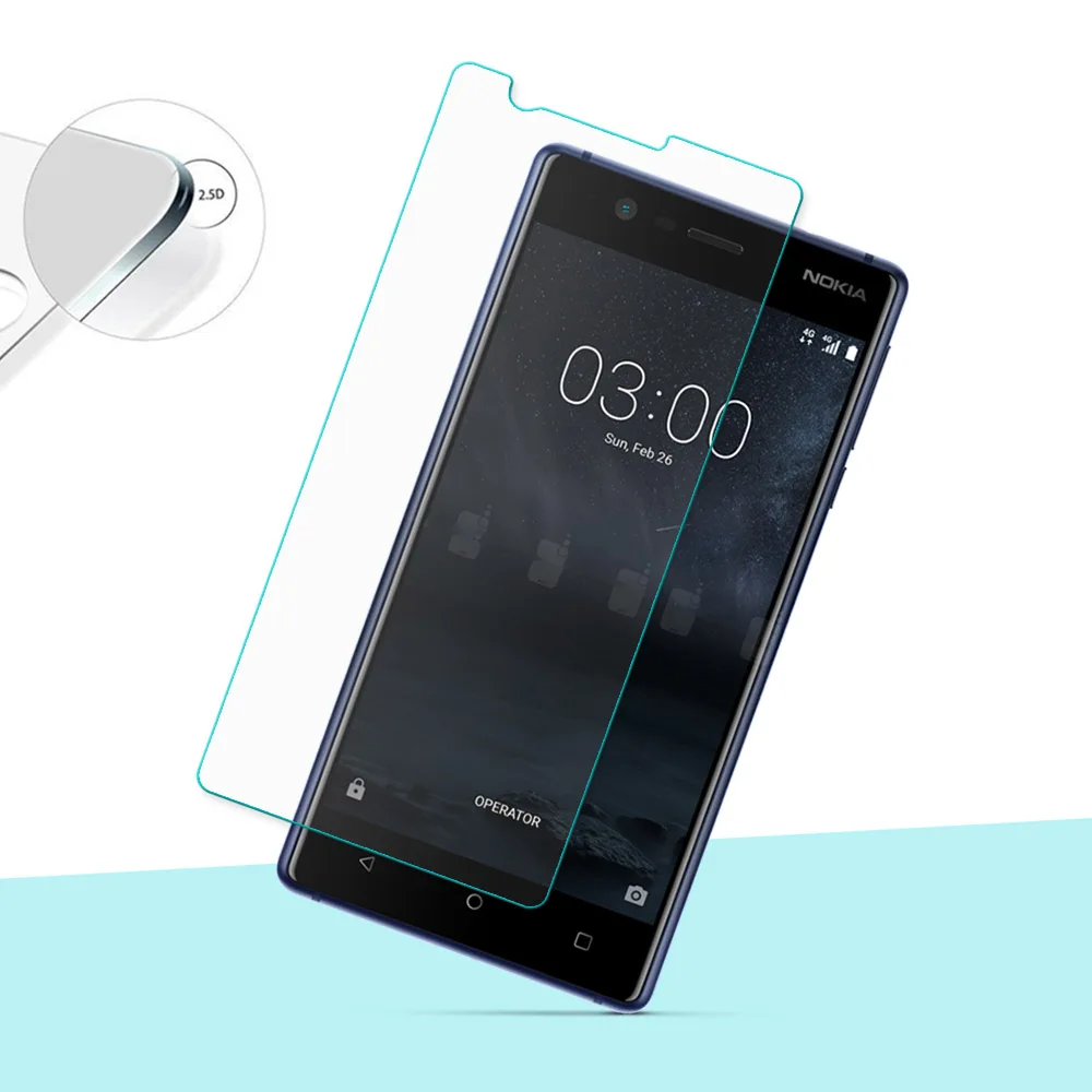 Tempered Glass For Nokia 3 Screen Protector For Microsoft Nokia 3 Glass