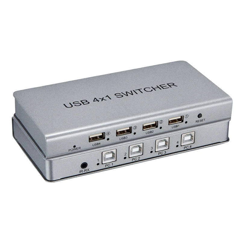 High Quality 4 Ports USB 2.0 Switch Switcher Selector Box Hub Sharing ...