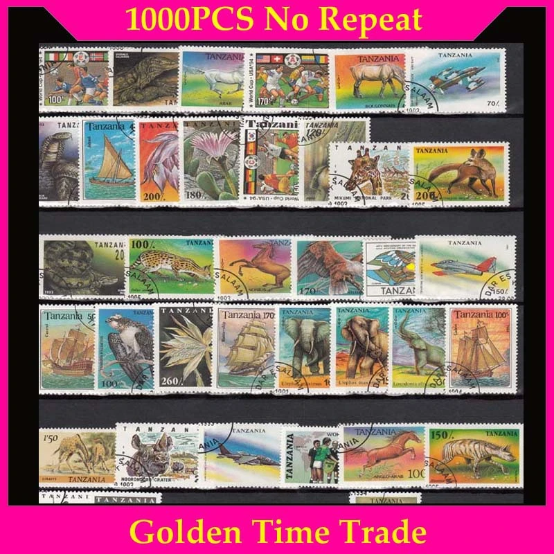 1000 Pcs / Lot Lot All Different Postage Stamps With Post Mark In Good ...
