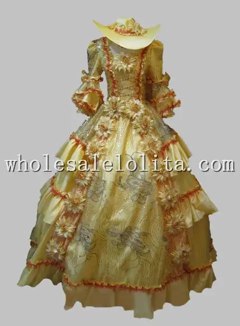 17 18th Century Purple Marie Antoinette Rococo European Court Ball Gown ...