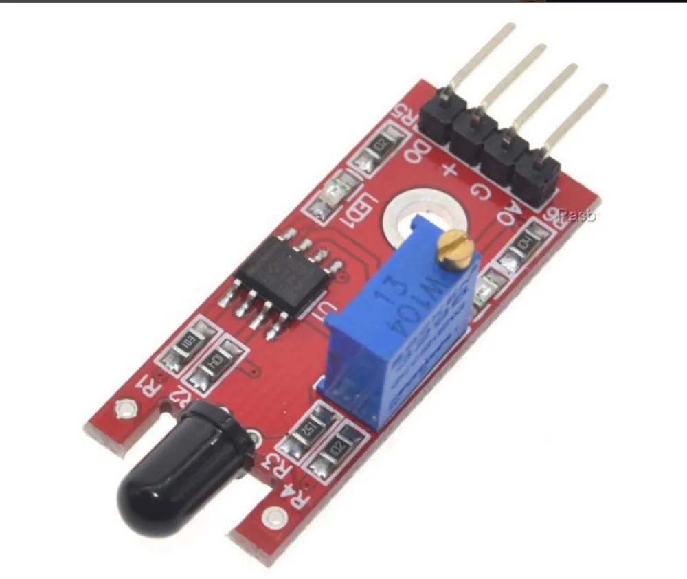 Smart Electronics 4pin KEYES KY 026 IR Flame Sensor Fire Detection ...
