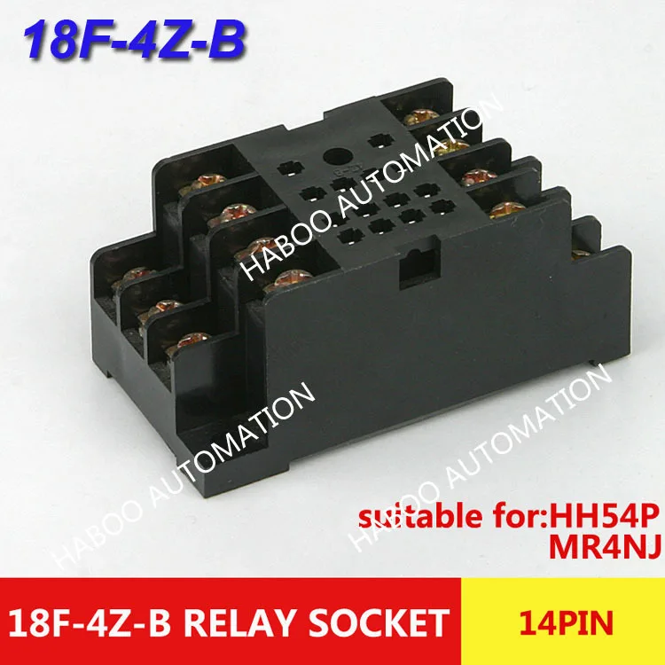 10pcs/lot HABOO auto relay socket 14pin relay base 18F 4Z B socket set ... 10pcs/lot HABOO auto relay socket 14pin relay base 18F 4Z B socket set ...