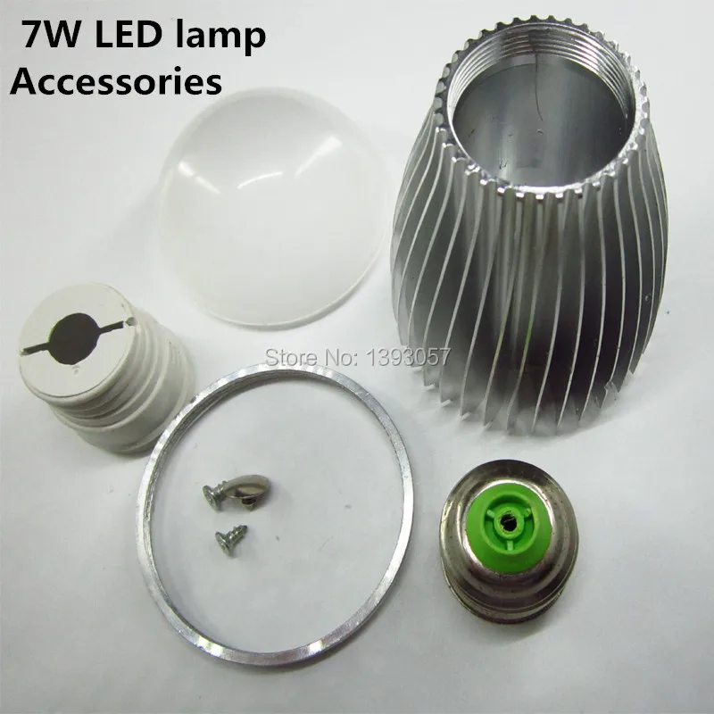 5-Set-7W-Aluminum-shell-kit-LED-parts-LED-bulb-lamp-accessories-E27-E14 ...