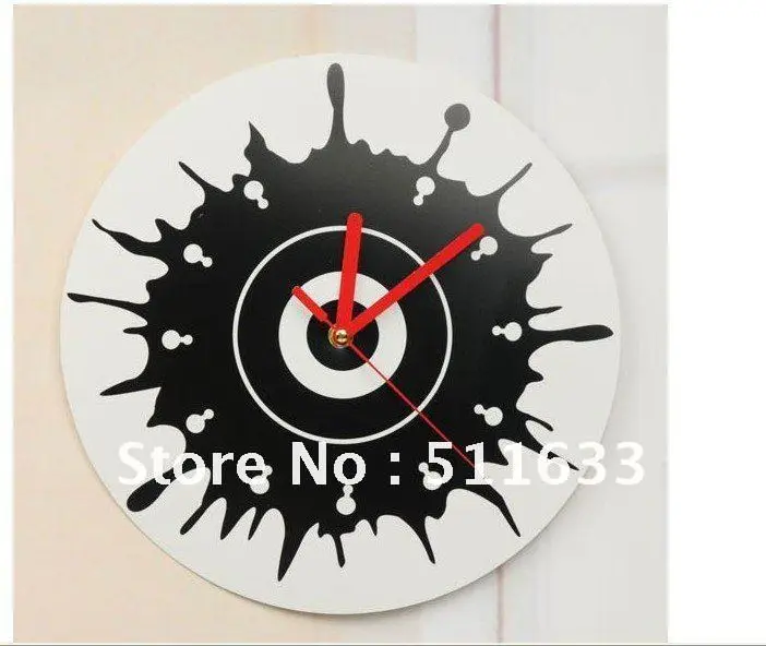 Graffiti style coming(3pcs)clock wall creative black and white wall ...