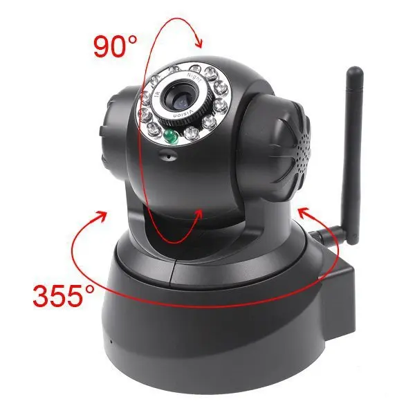 Night Vision 10 IR Webcam Web CCTV Camera WiFi Audio Wireless IP Camera ...