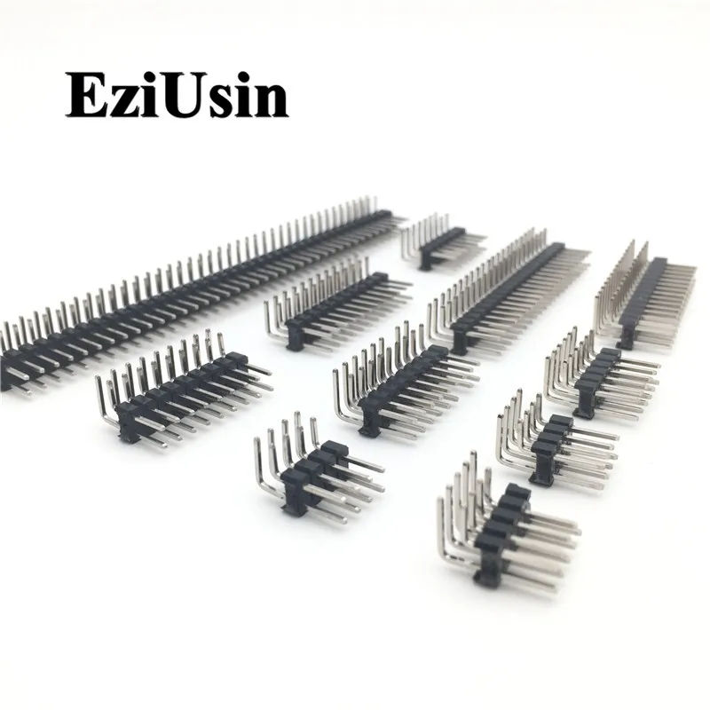 R/A 2.0mm 2.0 Double Row Right angle Male Breakaway PCB Board Pin ...