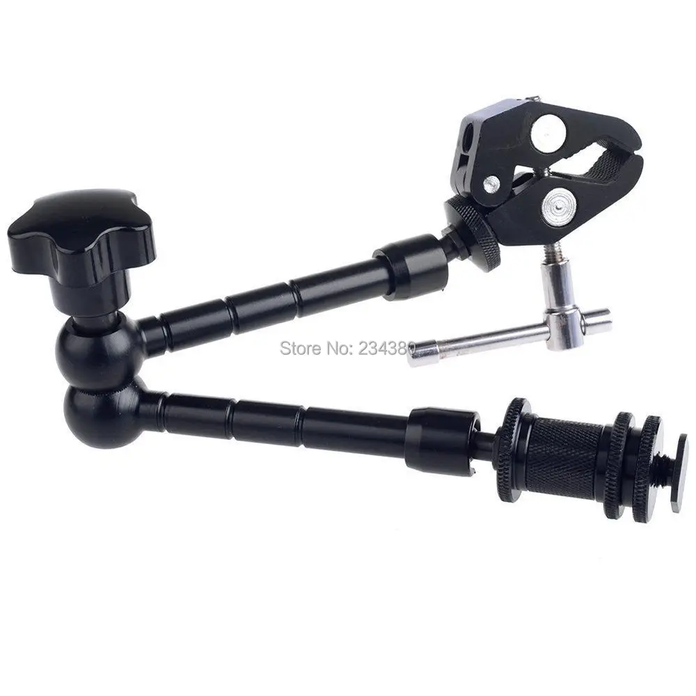 2PCS/1set 100% New 11" Adjustable Magic Arm Super Clamp Mount Kit For ...