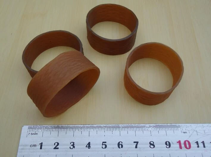 Width 17mm Heavy Duty Brown Elastic Rubber Band For Industrial ...