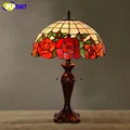 FUMAT Stained Glass Table Lamps Creative Art Glass Lamp For Living Room ...