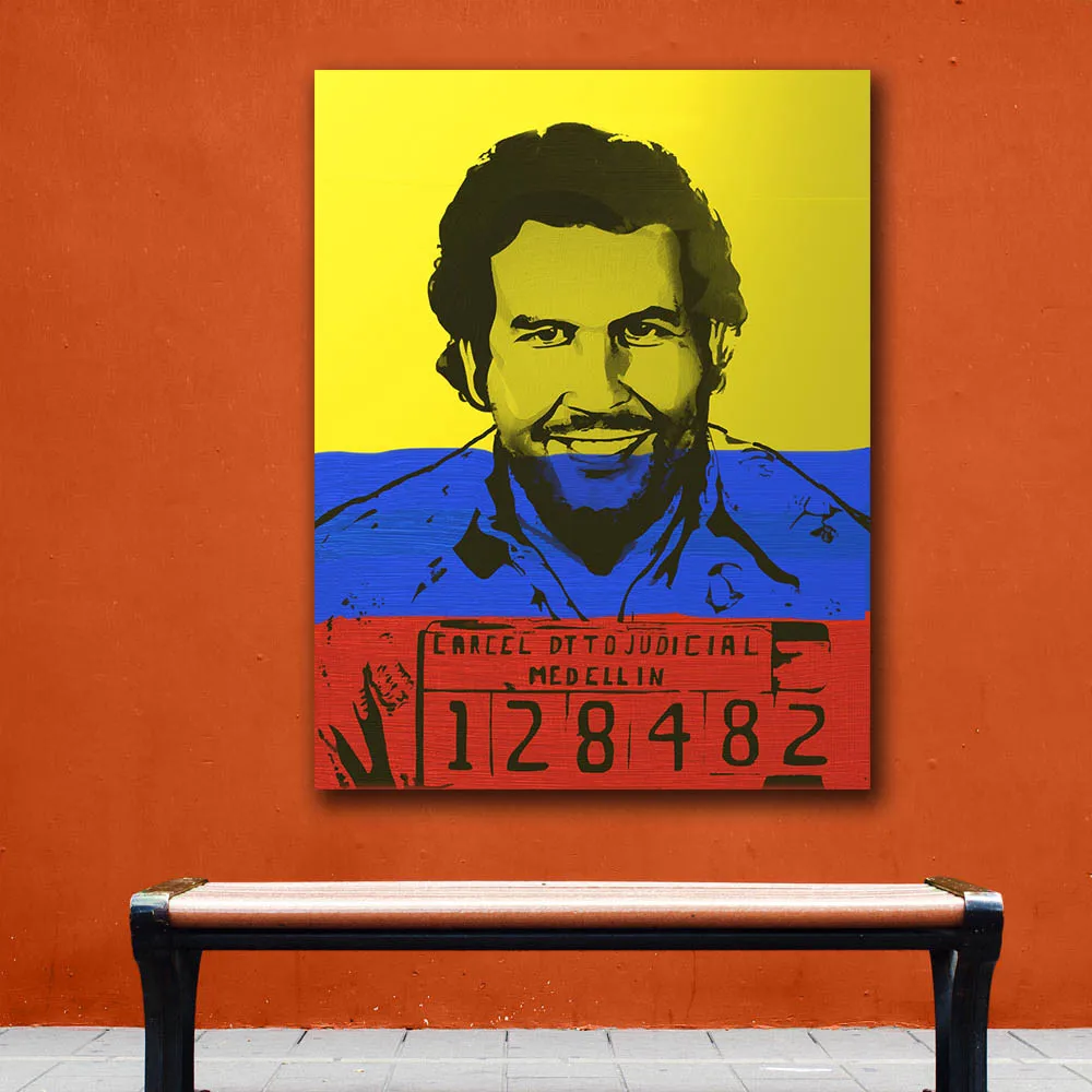 Large Size Wall Art Pablo Escobar Painting Living Room Home Decoration ...