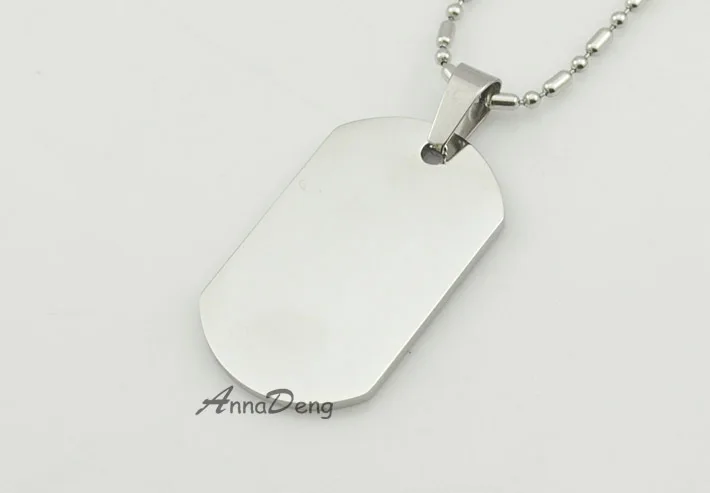 Silver Military Dog Tag Stainless Steel - Military Shopping