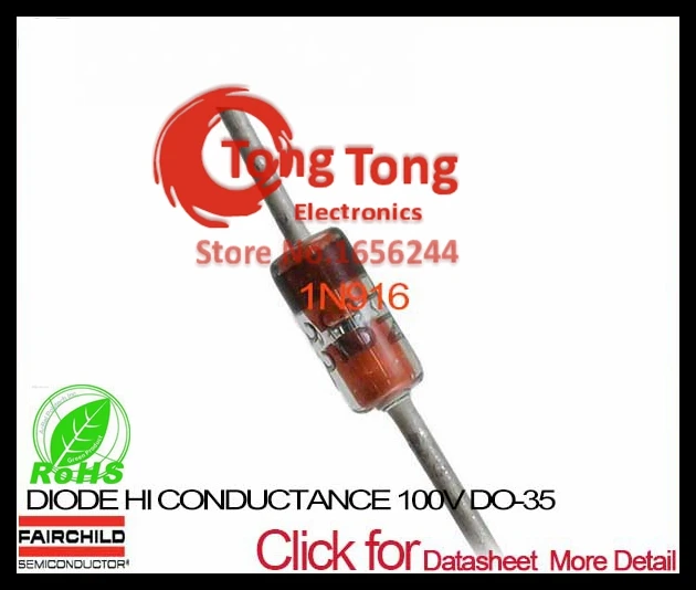 1N916 DIODE HI CONDUCTANCE 100V DO 35 1N916 916 N916|conductive pen ...