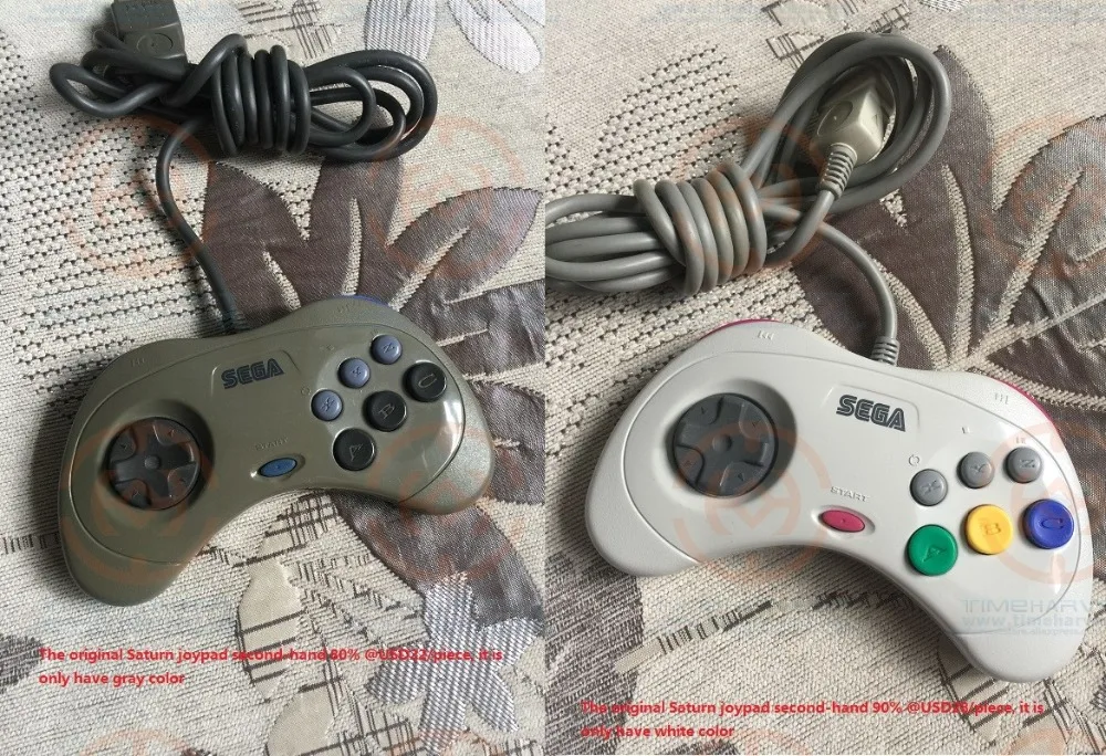 2 pcs Second-hand Original Saturn Joypad Wired SS Gamepad Saturn ...