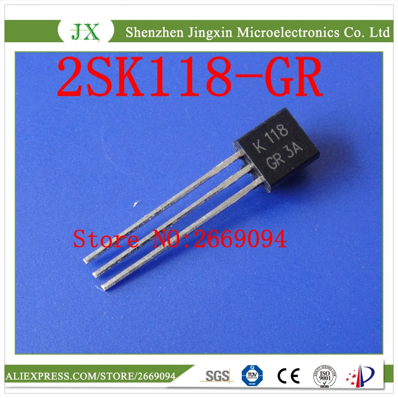 50pcs /100pcs 2sk118-gr K118gr 2sk118-gr(f) 2sk118 K118 To92,silicon N ...