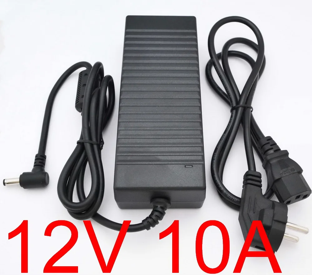 1pcs High Quality Ac Converter Adapter Dc 12v 10a 120w Led Power Supply ...