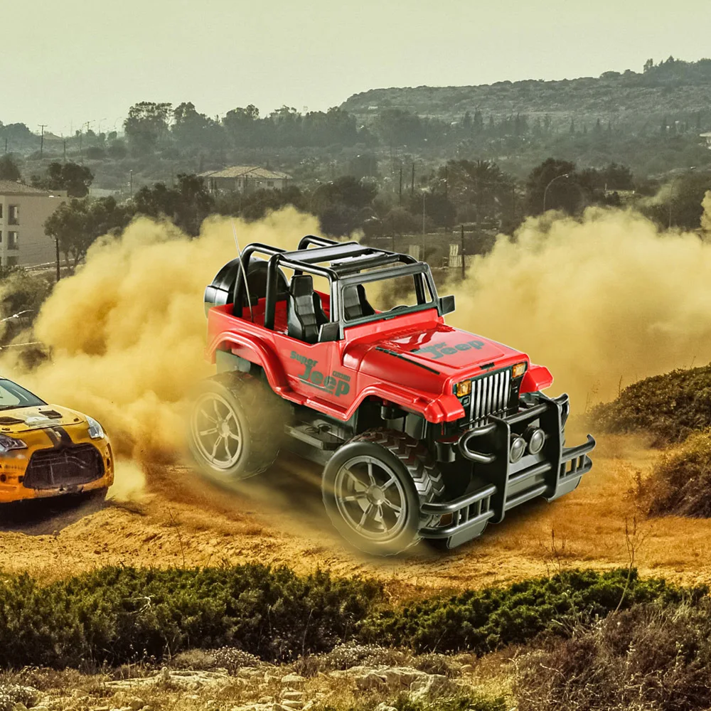Jeep RC Car 1:24 Scale Vehicle Remote Control Car Off Road SUV Shock ...