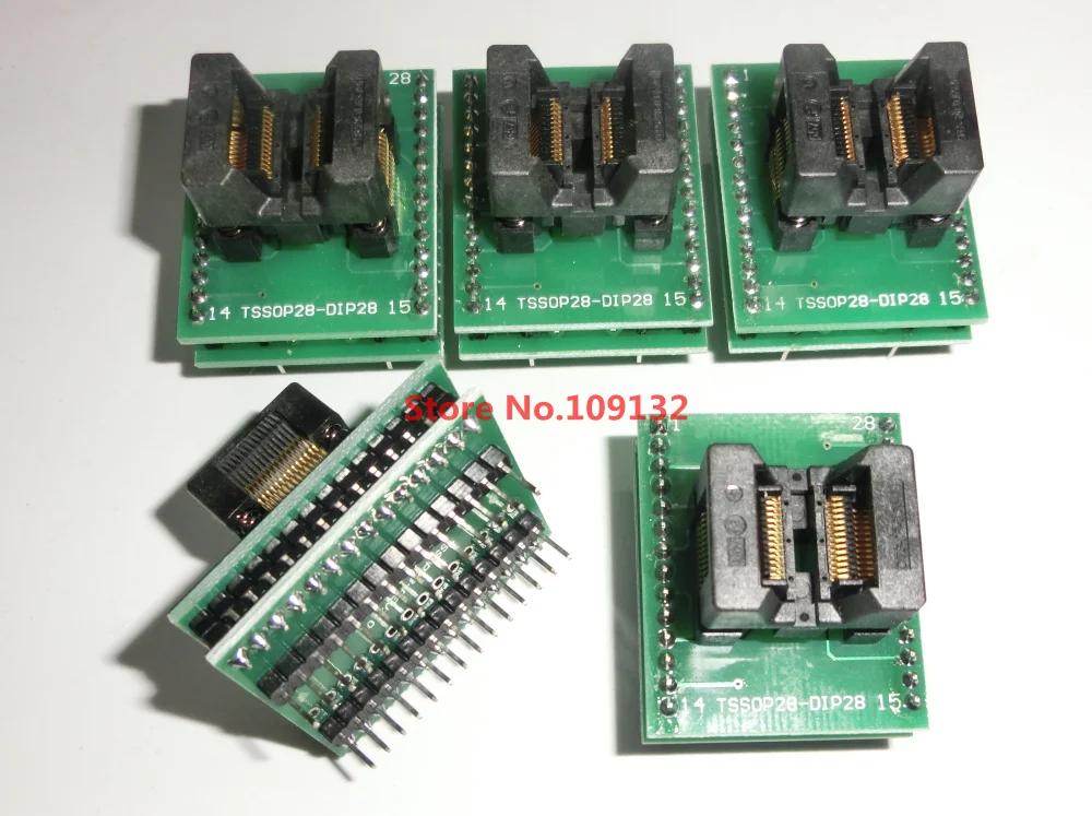 2PCS /LOT TSSOP28 to DIP28 Adapter TSSOP20 TSSOP24 TL866 A TL866 CS ...