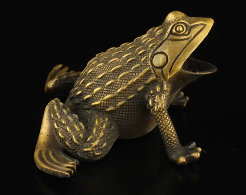 Collectible Decorated Old Copper Handwork Carved Frog Statue - buy at ...