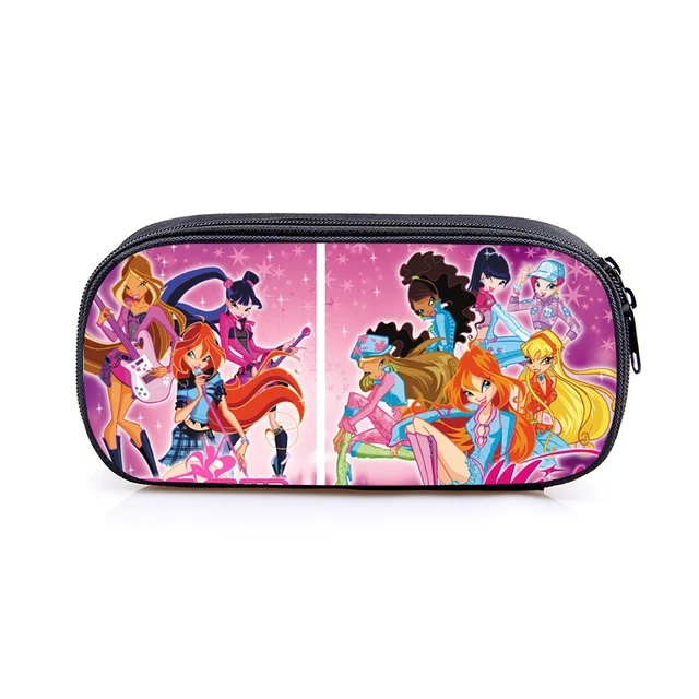 Cartoon Printing Pencil Case Winx Club Boys Girls Pen Bags School ...