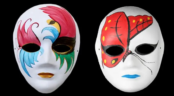 Half Face Mask Designs Paint