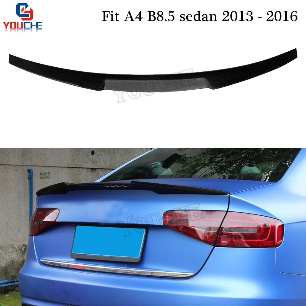 A4 B8 5 Carbon Fiber Rear Spoiler M4 Style Trunk Wing For Audi A4 2013 A4 B8 5 Carbon Fiber Rear Spoiler M4 Style Trunk Wing For Audi A4 2013