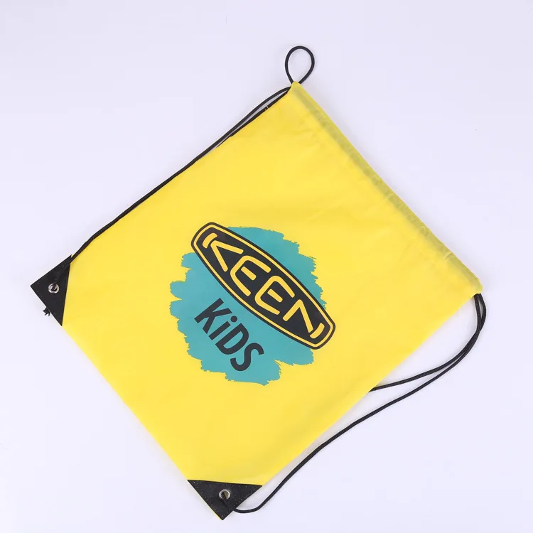 Customized plain drawstring bag with company logo printing MOQ100pcs ...