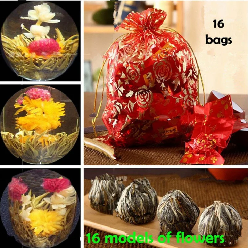 Promotion-Good-quality-flower-tea-16-kinds-Blooming-Tea-gifts-chinese ...